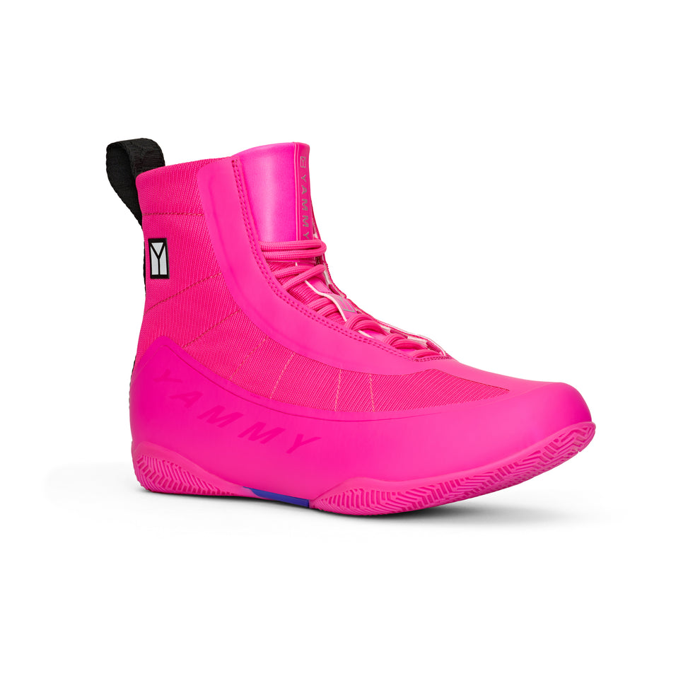 YAMMY Boxing- Flux Mid Pink Boxing Boots.